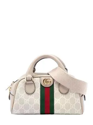 Gucci Ophidia Mini Gg Supreme Web Satchel - Neutrals
