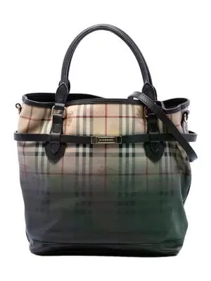 Burberry Ombre Coated Canvas Liberton Satchel - Neutrals