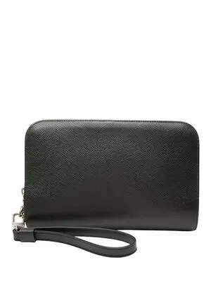 LOUIS VUITTON 2008 Taiga Leather Pochette Baikal Clutch Bag - Black