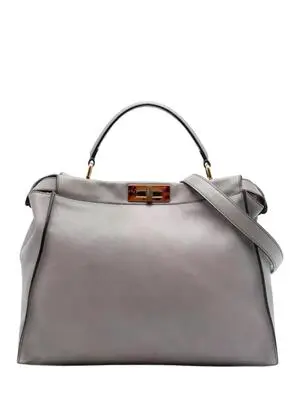 Fendi Fendi Iconic Satchel Grey
