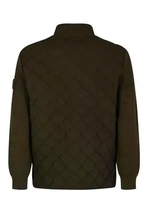 Stone Island Quilted High-neck Jacket - Green