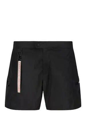 Iceberg Logo Patch Swim Shorts - Black