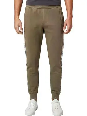 Emporio Armani Logo-striped Track Pants - Neutrals