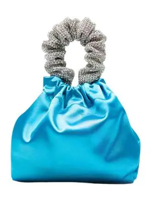 TWENTY FOURHAITCH Anaal Crystal-embellished Clutch Bag - Blue