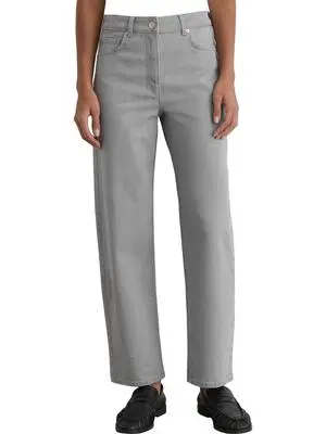 REISS Selin Mid-rise Straight-leg Jeans - Grey