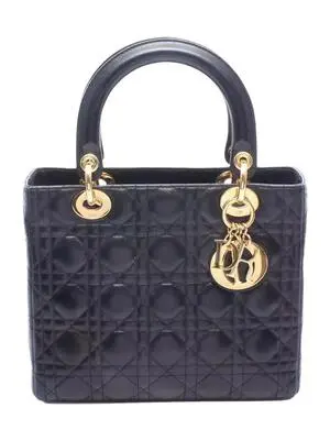 Dior 2000s Lady Cannage Handbag - Black