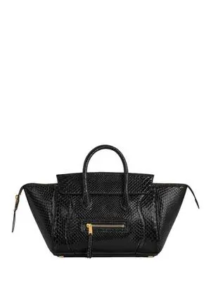 Celine Python Mini Luggage Bag - Black