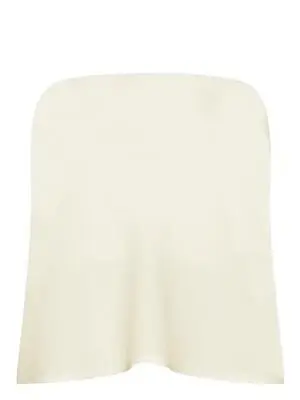 Marella Envers Satin Bustier Top - Wool White