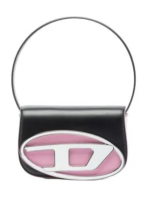 DIESEL® 1dr Leather Shoulder Bag - Black/pink