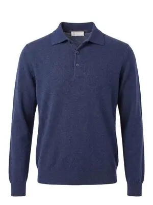 Brunello Cucinelli Cashmere Long Sleeve Sweater - Blue