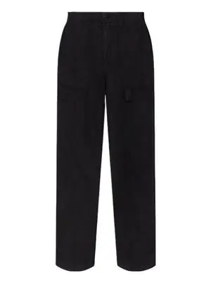 ALLSAINTS Logo Patch Straight-leg Cargo Pants - Black