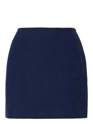 Oscar De La Renta Cotton-blend Tweed Mini Skirt - Black