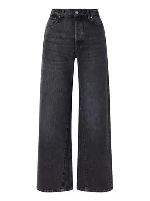 Our Legacy Our Legacy Treble Cut High-Rise Wide-Leg Jeans Black