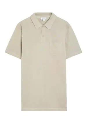 Sunspel Riviera Patch-pocket Polo Shirt - Neutrals