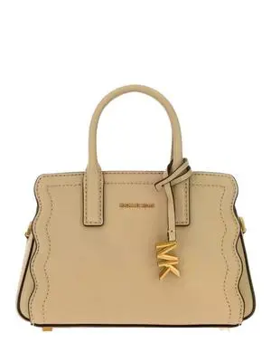Michael Kors Laila Small Scalloped-edge Tote Bag - Neutrals