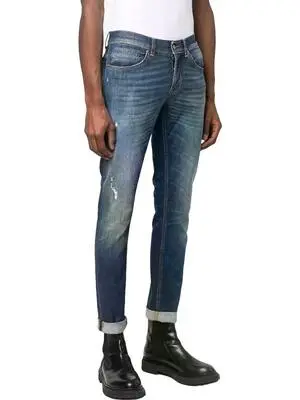 DONDUP Slim Cut Denim Jeans - Blue
