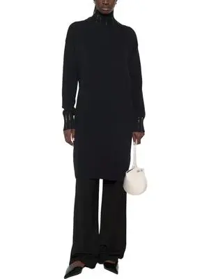 Fabiana Filippi Embellished Long Sleeve Midi Dress - Blue
