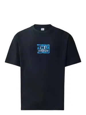 C.P. COMPANY Logo-print Cotton T-shirt - Black