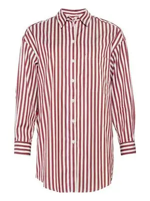 ERES Striped Shirt - Red