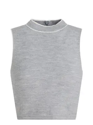 SANDRO Sandro Cropped Wool Knit Top