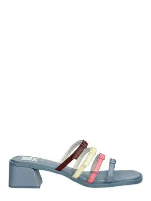 Camper Twins Block-heel Sandals With Buckle Straps - Blue