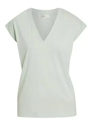 FRAME Le Mid Rise Pima Cotton Jersey Top - Mint