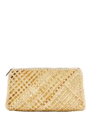 THE ROW Alla Raffia Clutch - Neutral