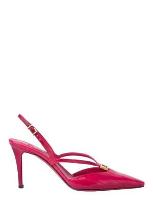 Fendi FENDI Patent Leather Slingbacks Fuchsia