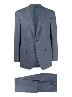 Canali Wool Plaid Blazer - Gray