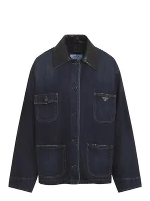 PRADA Prada Contrast Collar Denim Jacket