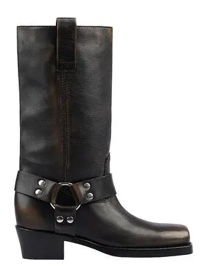 Paris Texas Roxy Harness Boots - Black