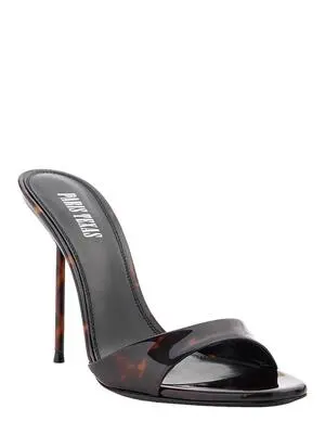 Paris Texas Lidia Stiletto Mules - Tortoise