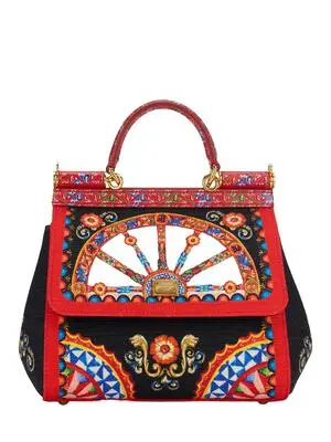 Dolce & Gabbana Mini Handbag With Decorative Pattern - Multicolor