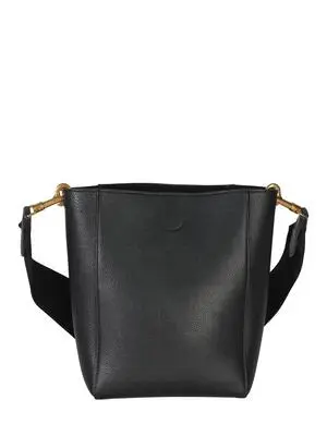 Celine Soft Grained Calfskin Sangle Bucket Bag - Black