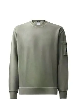 C.P. COMPANY Lens Detail Crewneck Sweatshirt - Green