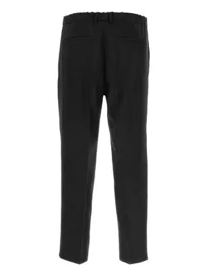 JIL SANDER Belt Loops Trousers - Black