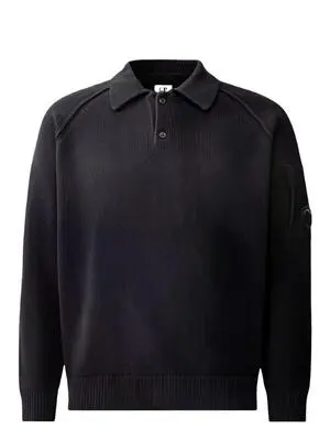 C.P. COMPANY Lens-detail Polo Shirt - Black