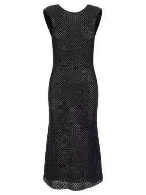 THE GARMENT Tanzania Openwork Knit Midi Dress - Black