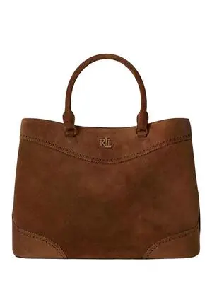 Ralph Lauren Marcy Suede Tote Bag - Brown