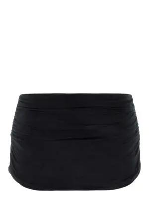 Gimaguas Daria Ruched Layered Shorts - Black