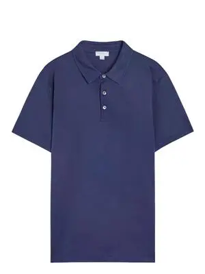 Sunspel Short-sleeve Polo Shirt - Blue