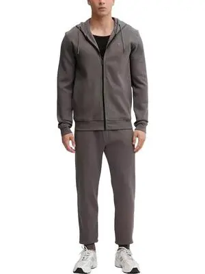 Guess Logo-patch Drawstring Track Pants - Grey