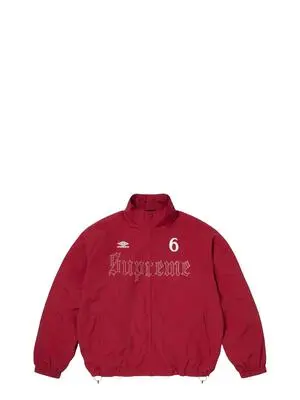 Supreme Supreme X Umbro Rhinestone Track Jacket Red