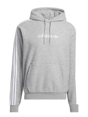 Adidas Originals Comfort 3-stripes Hoodie - Heather Grey
