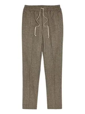 Rick Owens Slim-leg Wool Sweatpants - Black