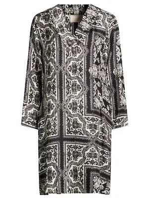 Momoni Silk Mini Dress - Black