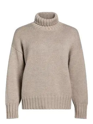 ARAGONA Wool Turtleneck - Grey