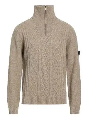 Peuterey Light Virgin Wool Half-zip Sweater - Grey