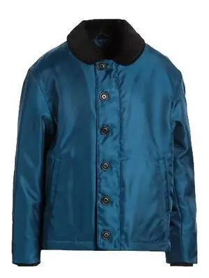 SPIEWAK Puffer Jacket With Corduroy Trims - Blue