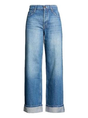 MOTHER Recycled Cotton And Lyocell Blend Wide-leg Jeans - Blue